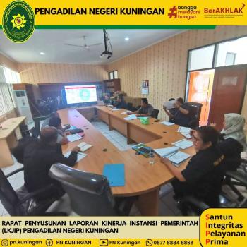 Rapat Tim Penyusunan LKJIP Tahun 2022